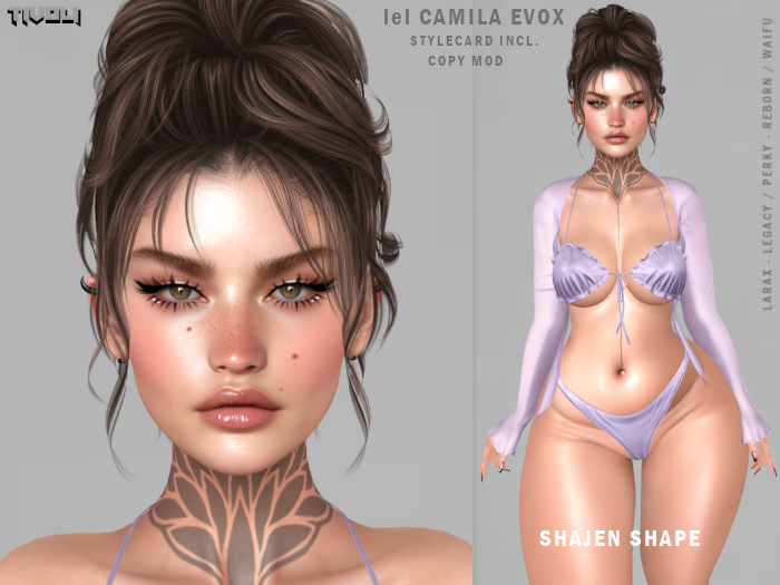 Second Life Marketplace - -Tivoli inc - Camila Shape lelutka Camila Head 4.0 EVOX